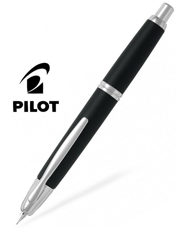 Stylo Plume Pilot Capless Noir Mat et Rhodié FC.1800RRR Stylo Plume Pilot Capless Noir Mat et Rhodié FC.1800RRR